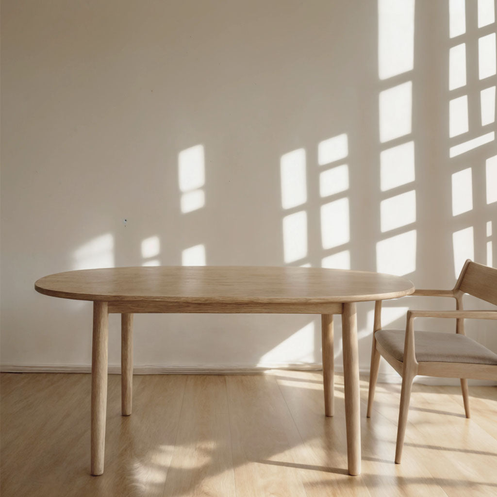 LEIGHTON 6-Seater Wooden Dining Table (Clearance / Ready Stock) – Lo ...